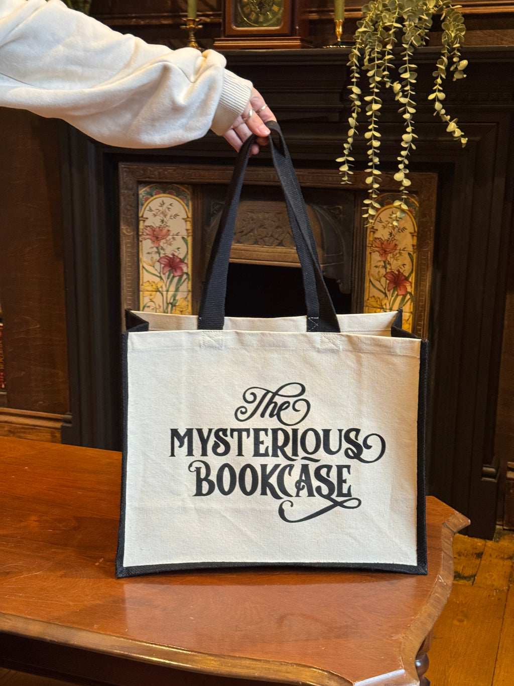 Large Bookshop Tote Bag – The Mysterious Bookcase